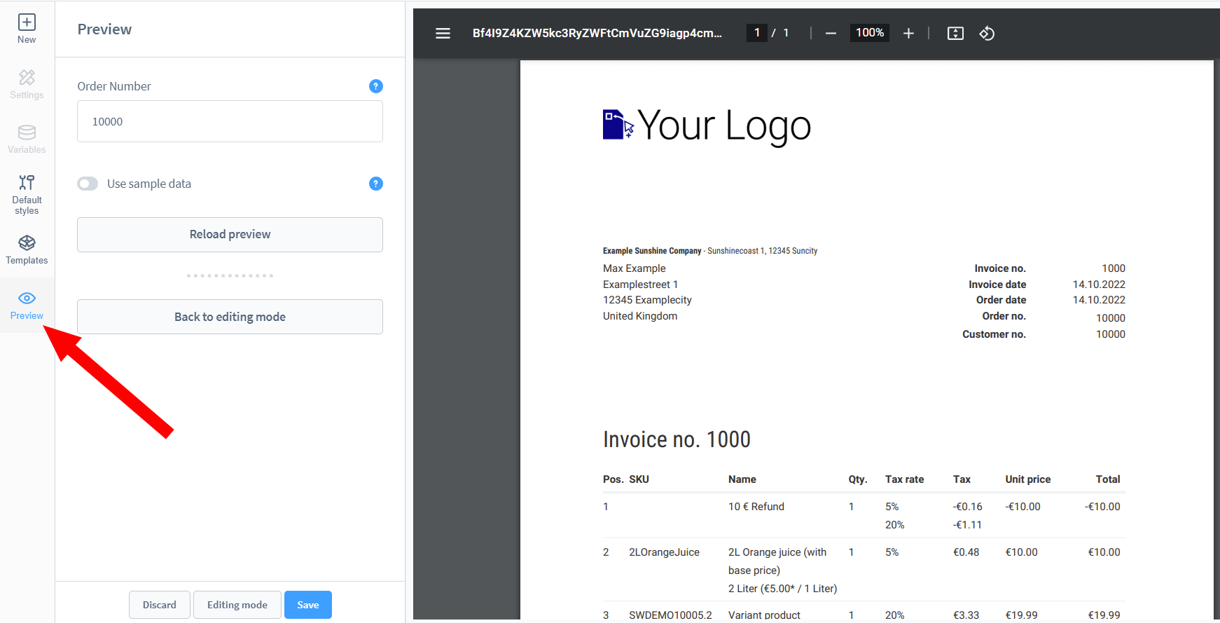 Edit Shopware 6 documents easily - Applifaction
